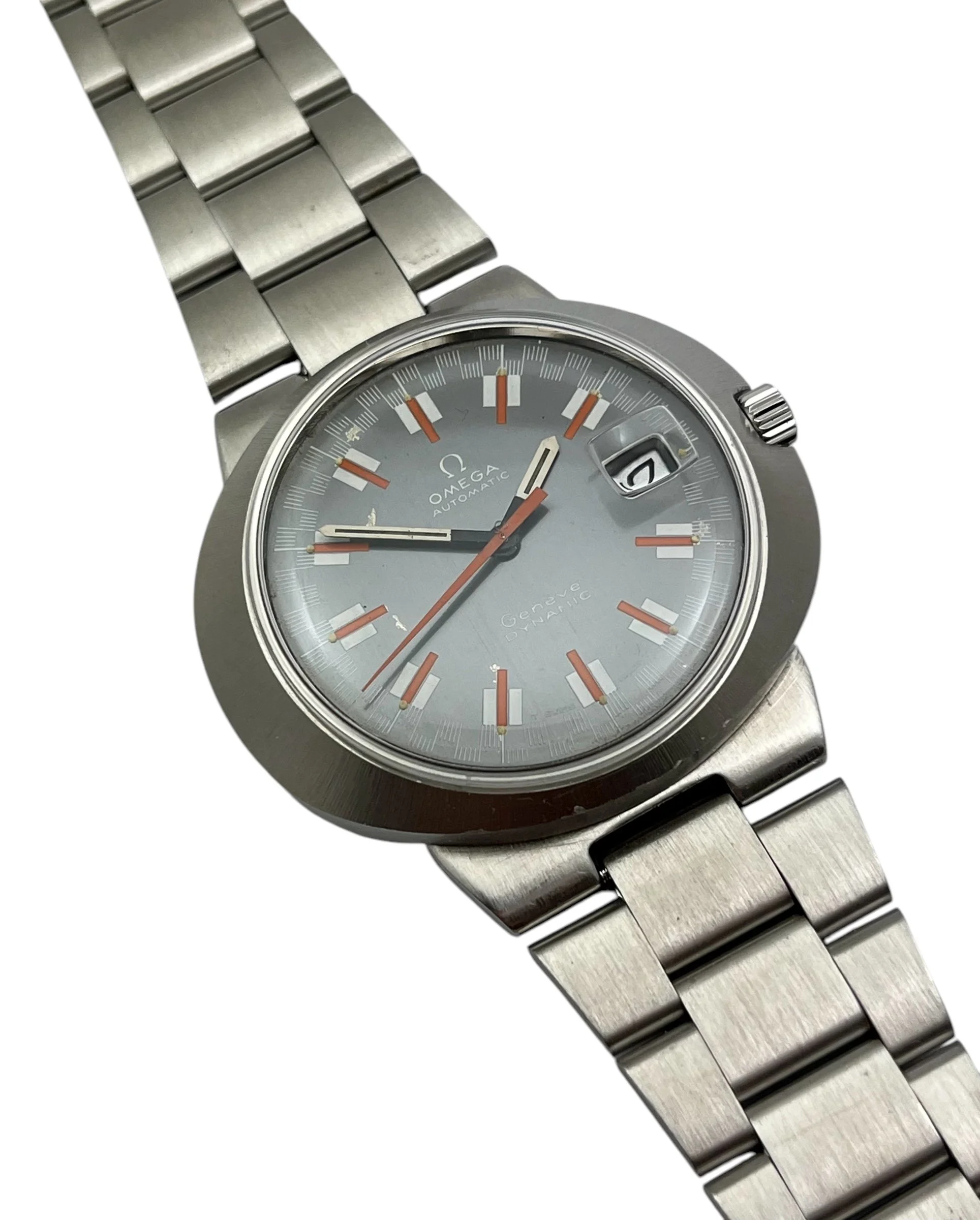 Omega 1970s Geneve Dynamic Automatic Date Stainless Steel Mens ...