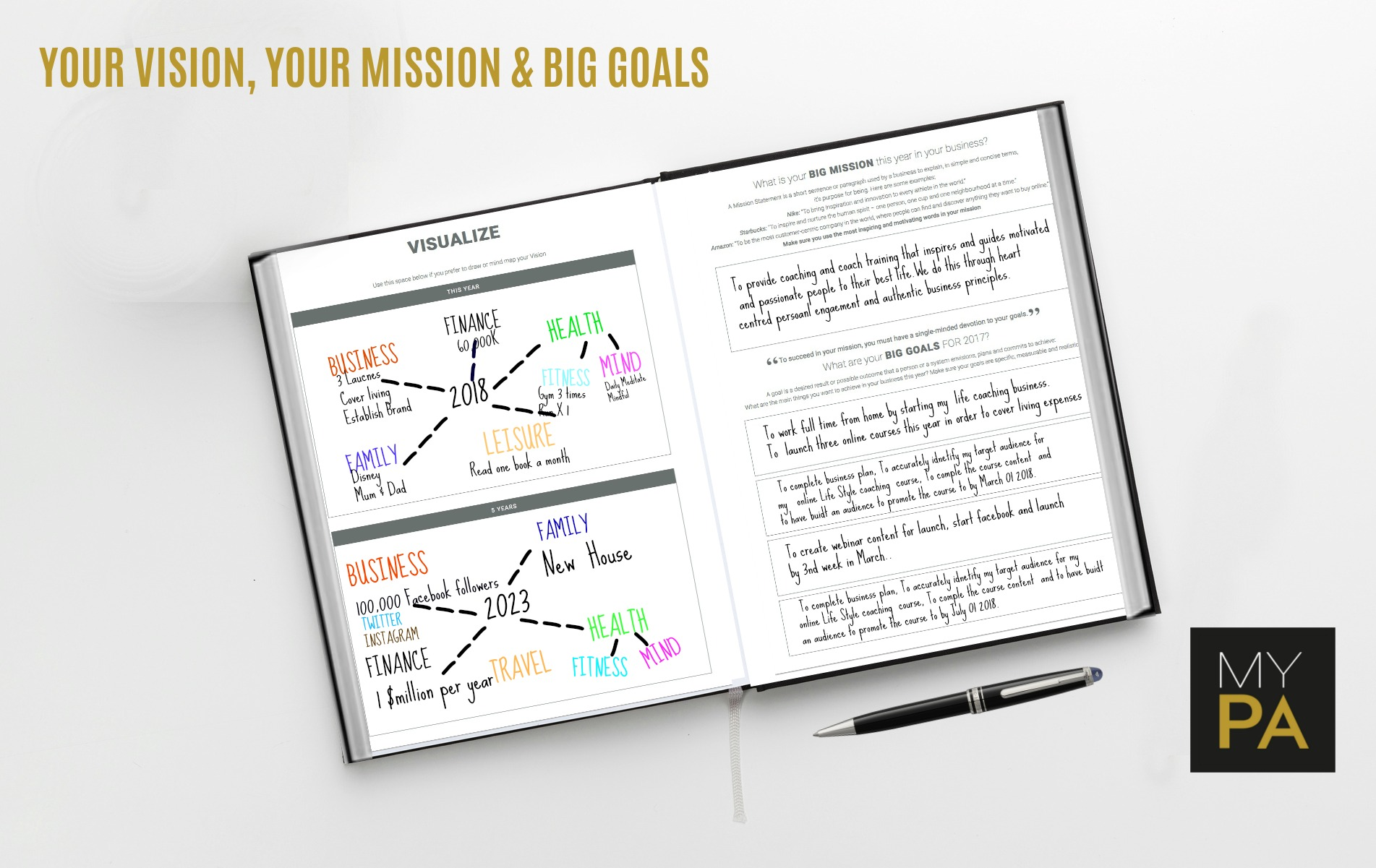 MY PA 2024 PLANNER - BUSINESS PLANNER, PRODUCTIVITY PLANNER & GOAL ...