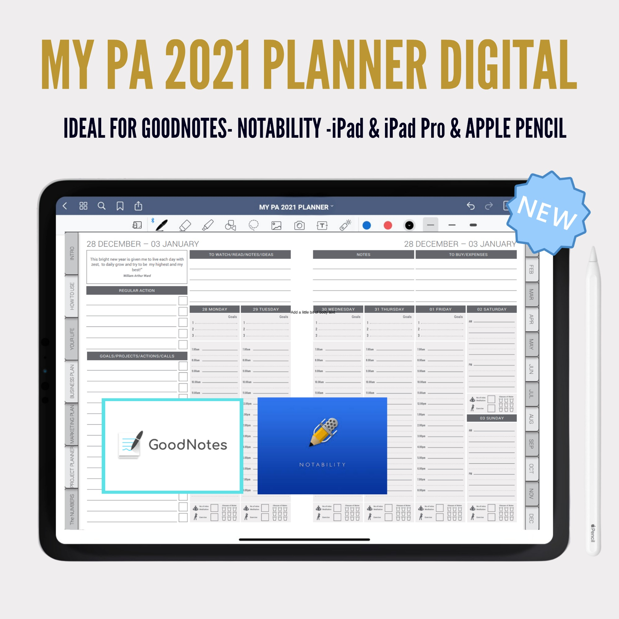 The New 2024 Digital Business Planner — MY PA | The Best Business ...