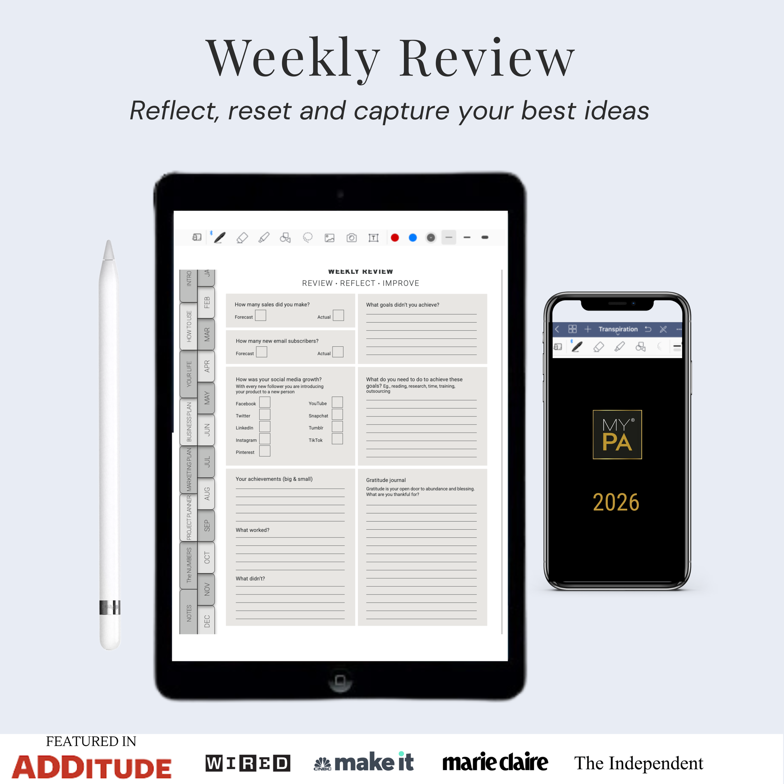 ADHD Digital Planner for iPad | GoodNotes 2026 | MY PA — MY PA 2026 ...
