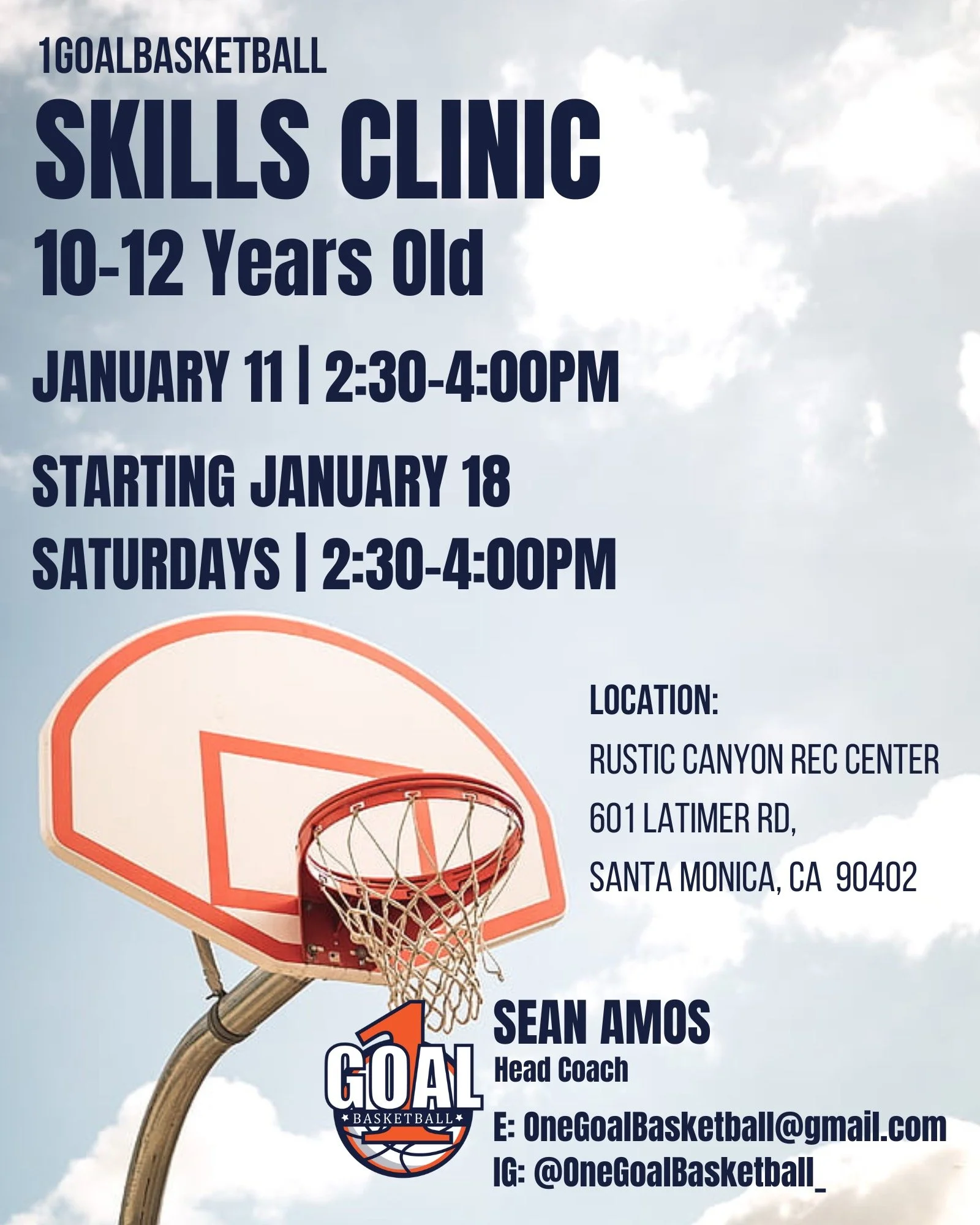 Club Teams and Skills Clinic Information — One Goal Basketball