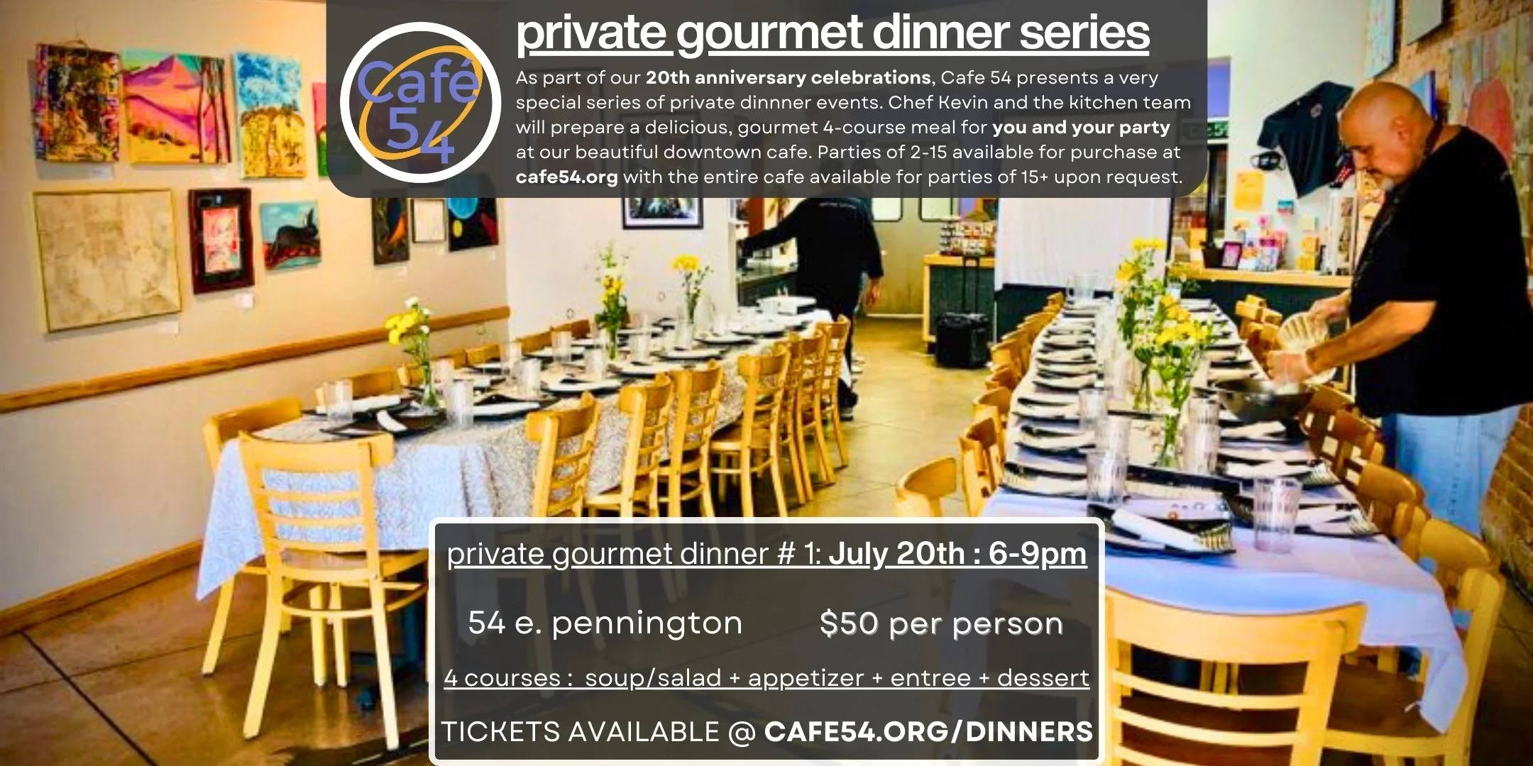 Private Gourmet Dinners — Café 54