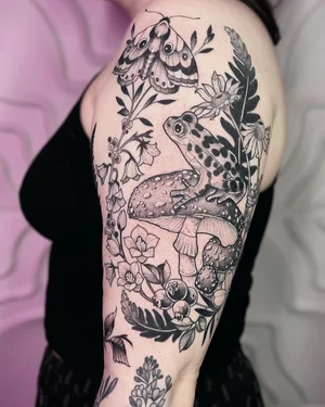 Work Black Bubblegum Tattoo