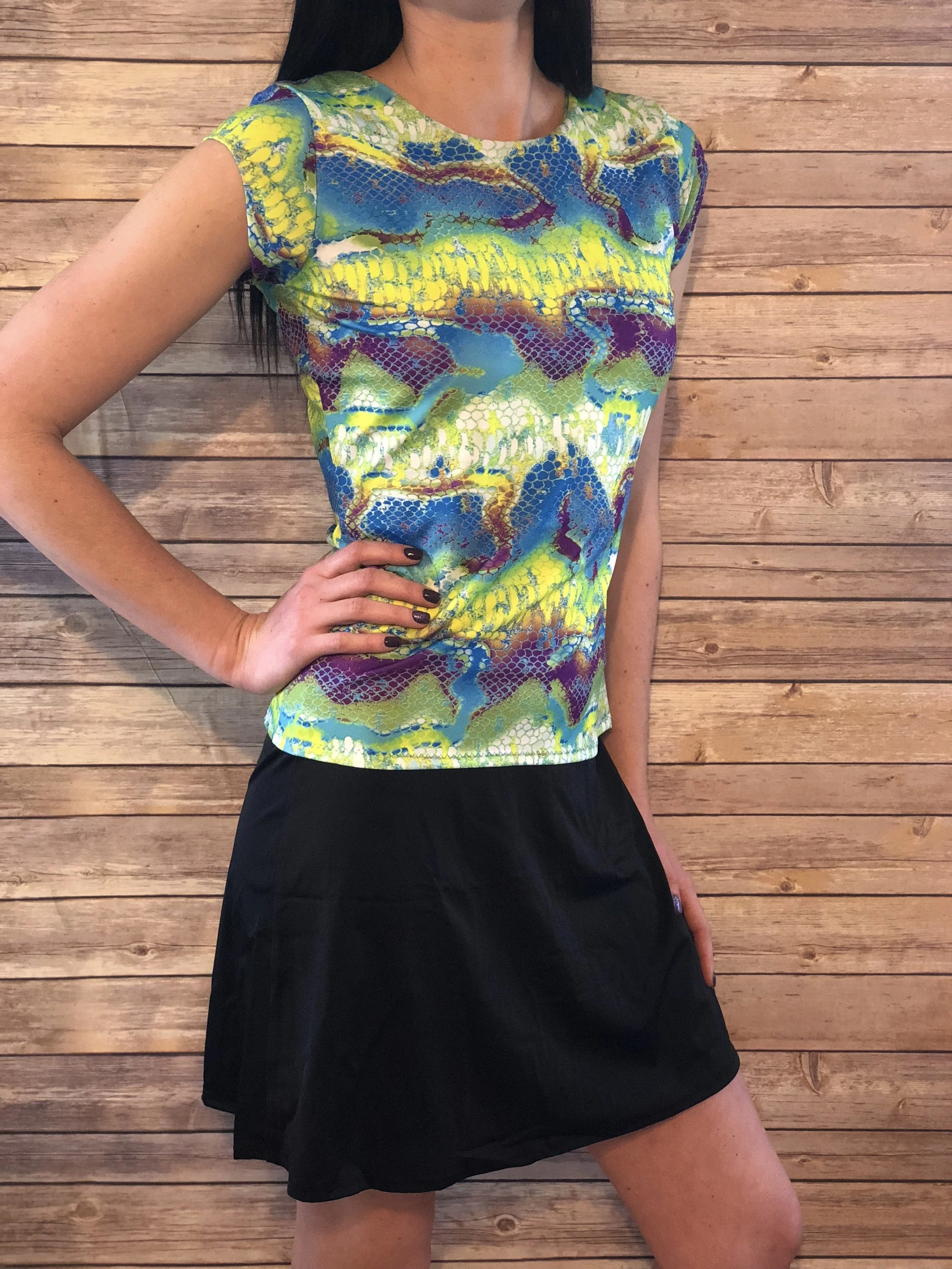 Seaside Top and Skort Set Extra Small. $85.00 — MODESTLY YOURS SWIMWEAR