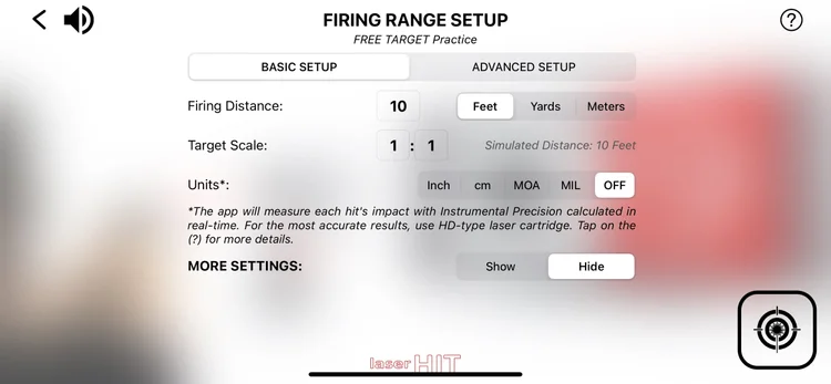 free-target-range-setup-basic — LaserHIT - Modern Firearm Training at Home