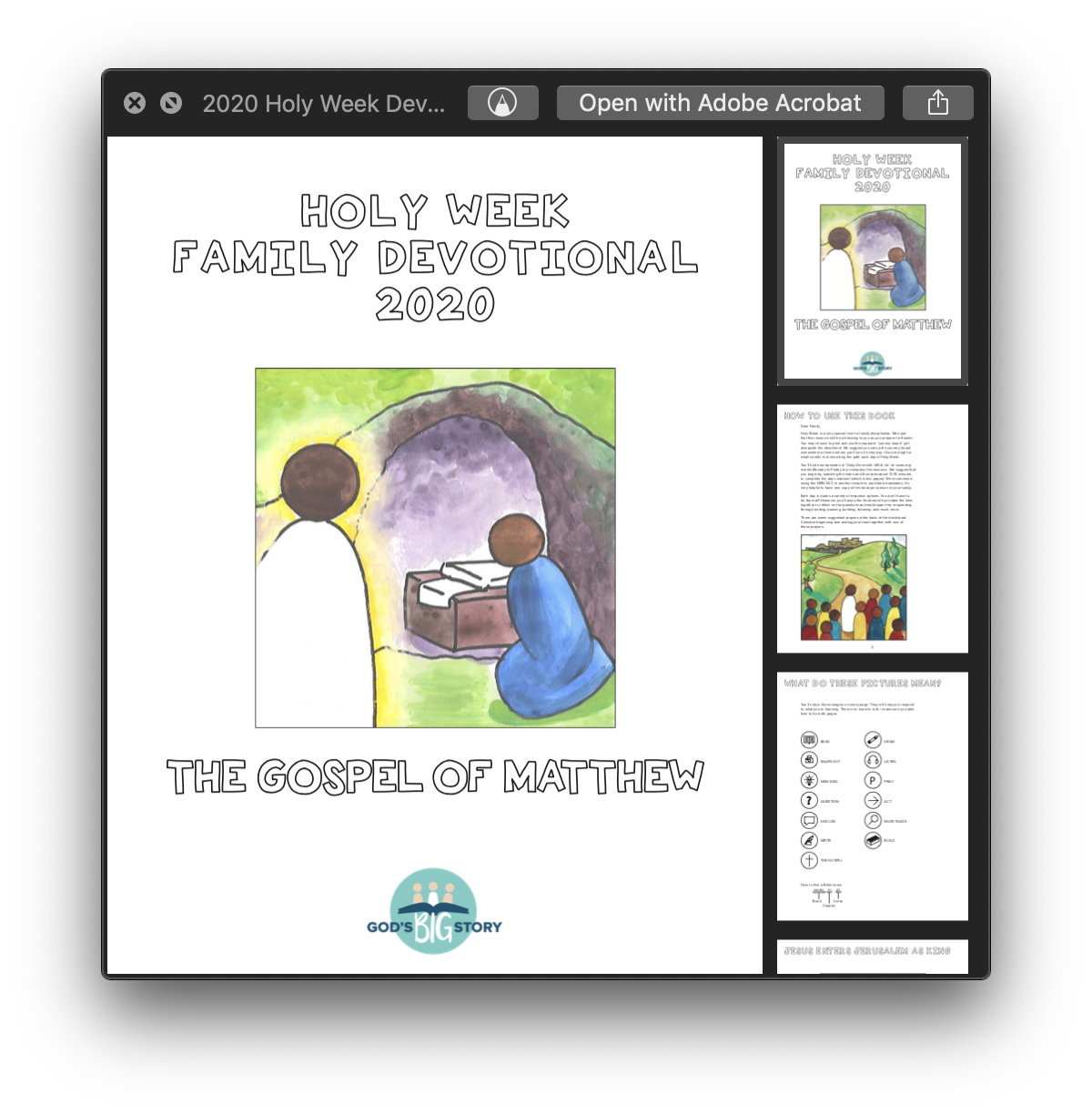 Holy Week Family Devotionals — Anglican Diocese of Canada