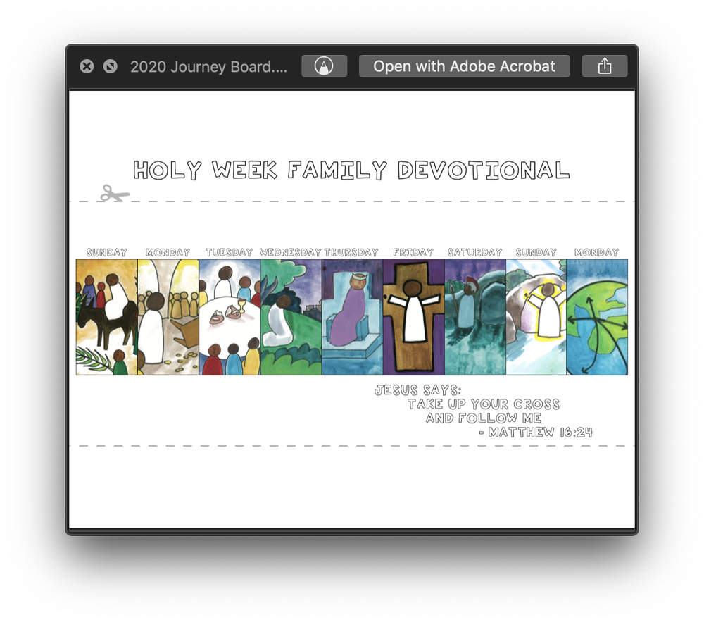 Holy Week Family Devotionals — Anglican Diocese of Canada