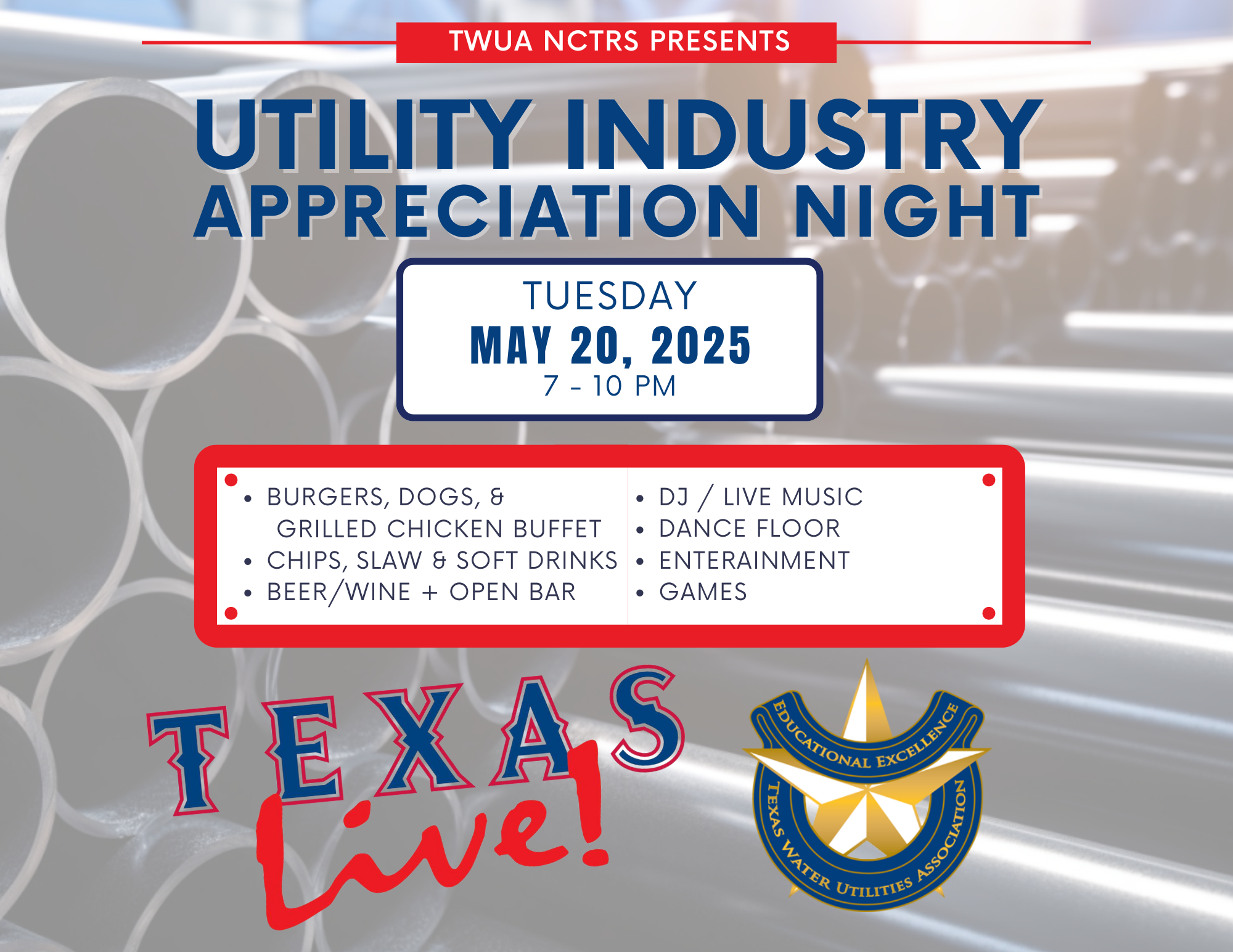 Utility Industry Appreciation Night — TWUA North Central Texas Region