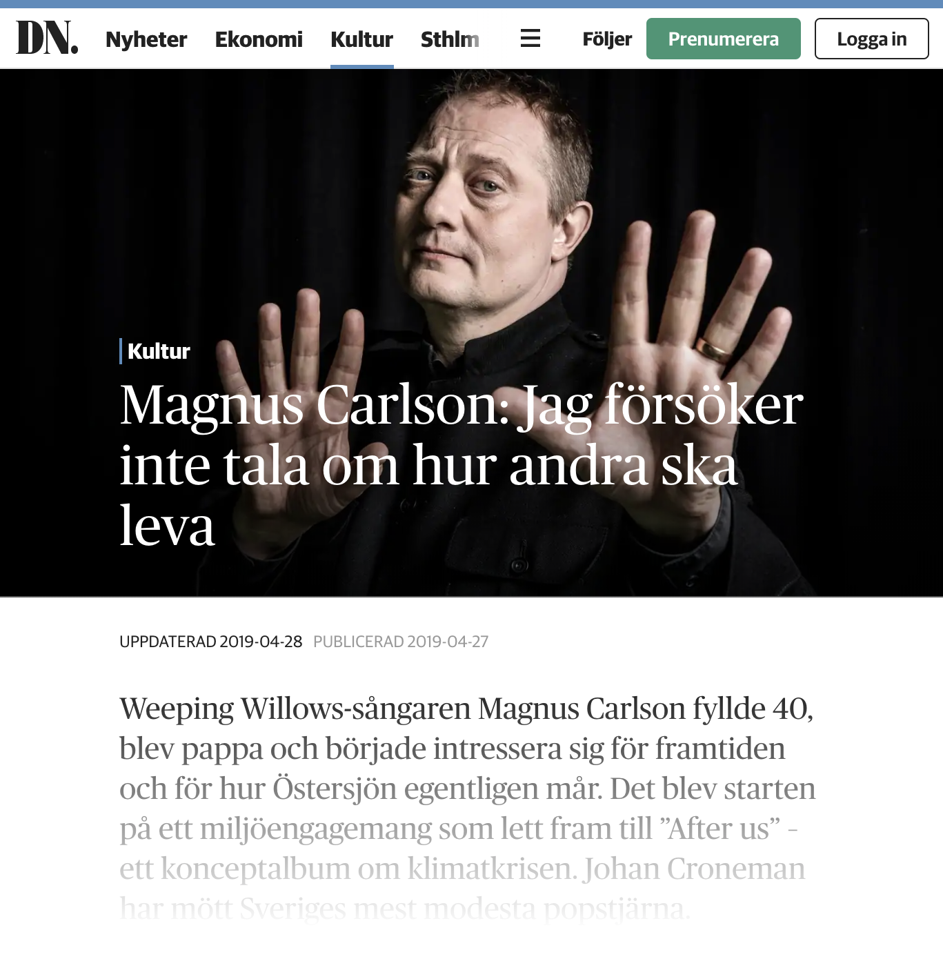 Magnus Carlson — Cosmos Music