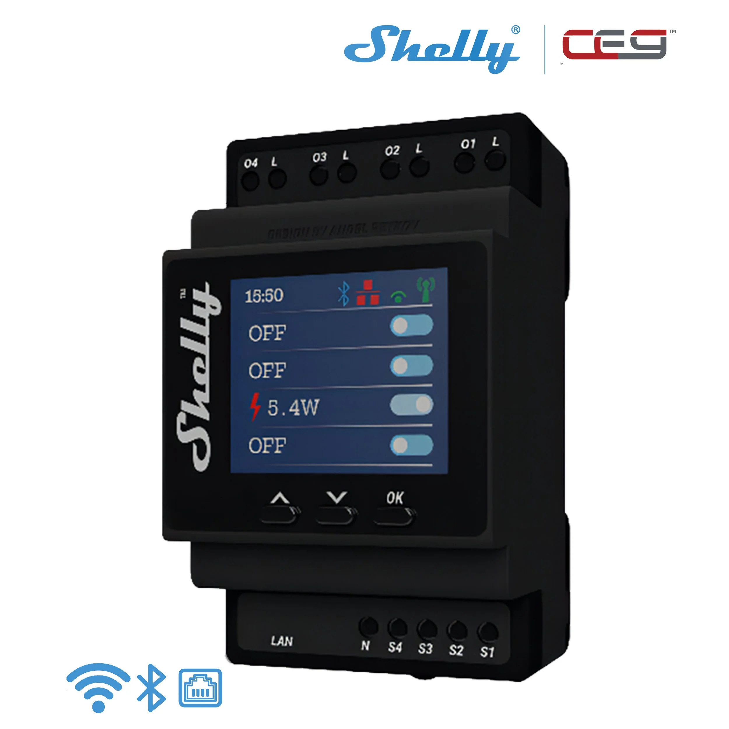 Shelly PRO 4 PM | Cutting Edge Group Co,.Ltd.