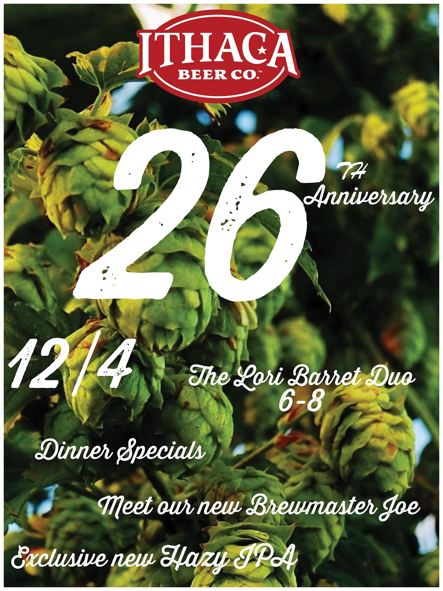 Taproom - Brewery menu — ITHACA BEER