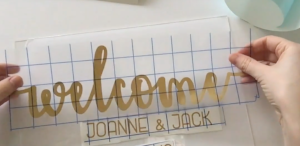How To Apply a Vinyl Decal to An Acrylic Sign — The DIY Bride's Boutique
