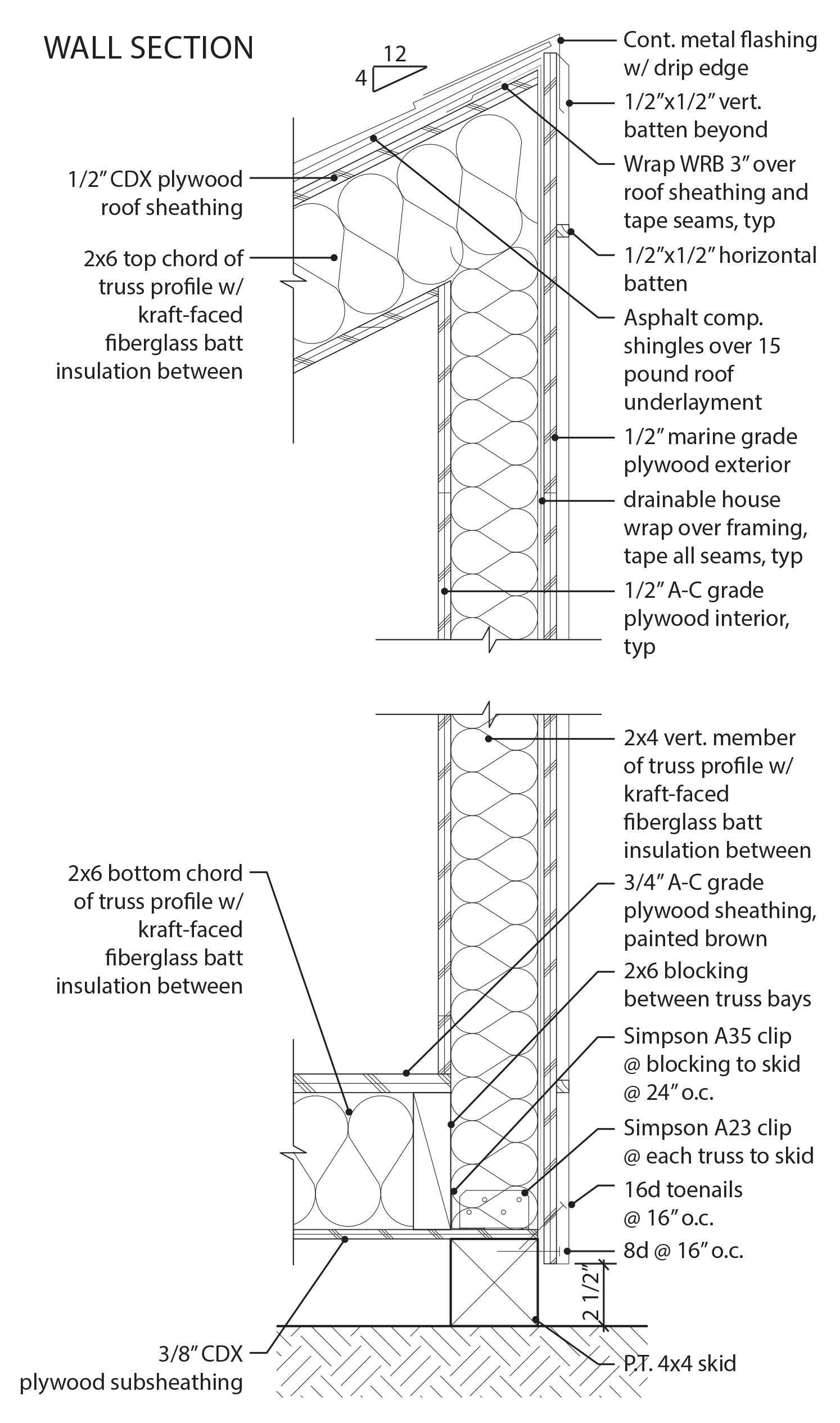 Architectural Structural Truss Wall Sections Roofs Part L