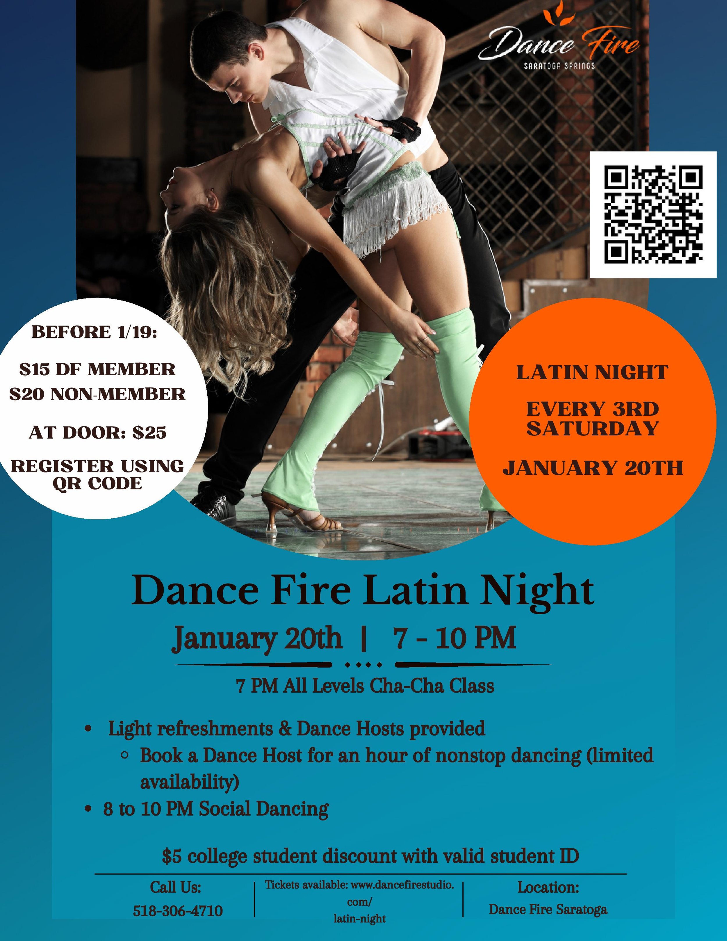 Latin Night @Dance Fire Studio — Dance Fire Studio