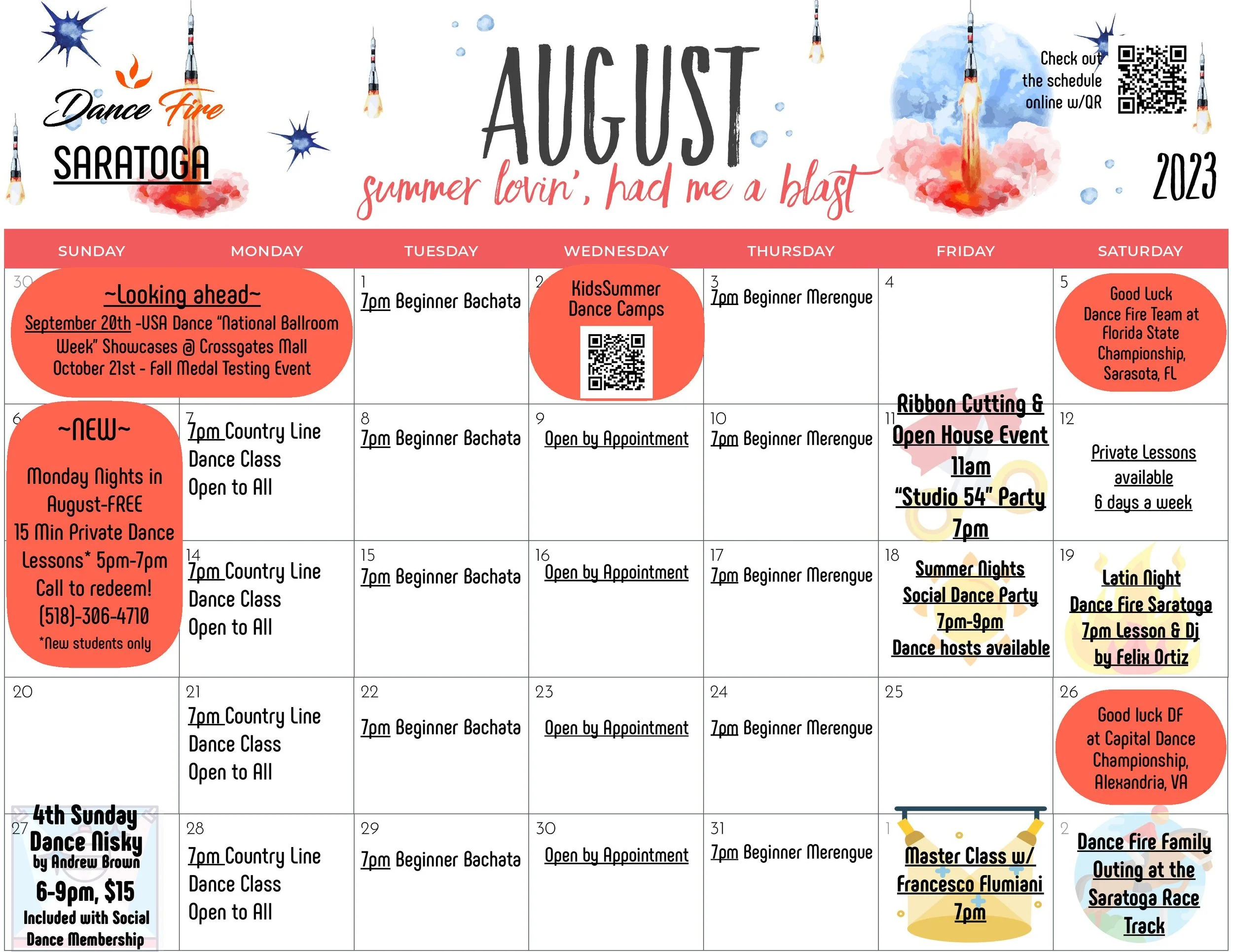 Schedule — Dance Fire Studio