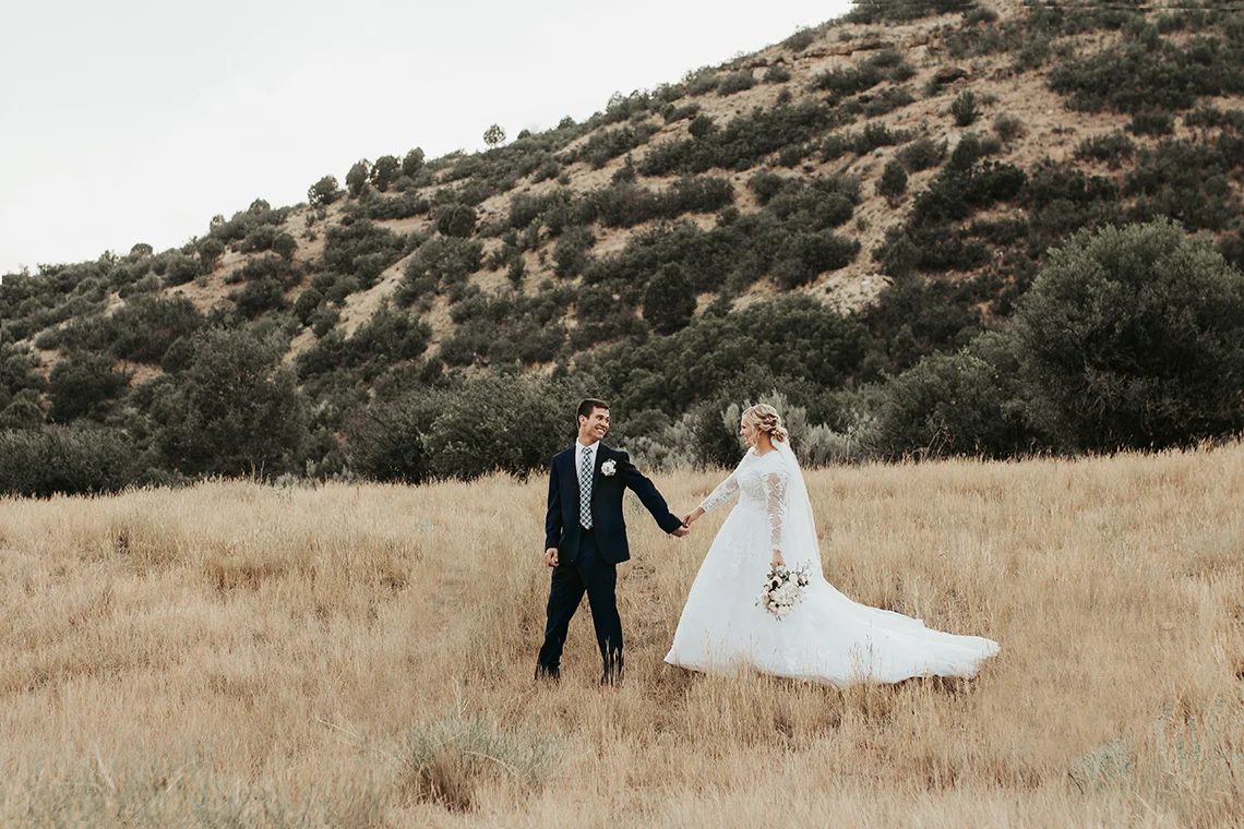 Red Ledges Bridal Session in Diamond Fork Canyon - Natalie Michelle ...