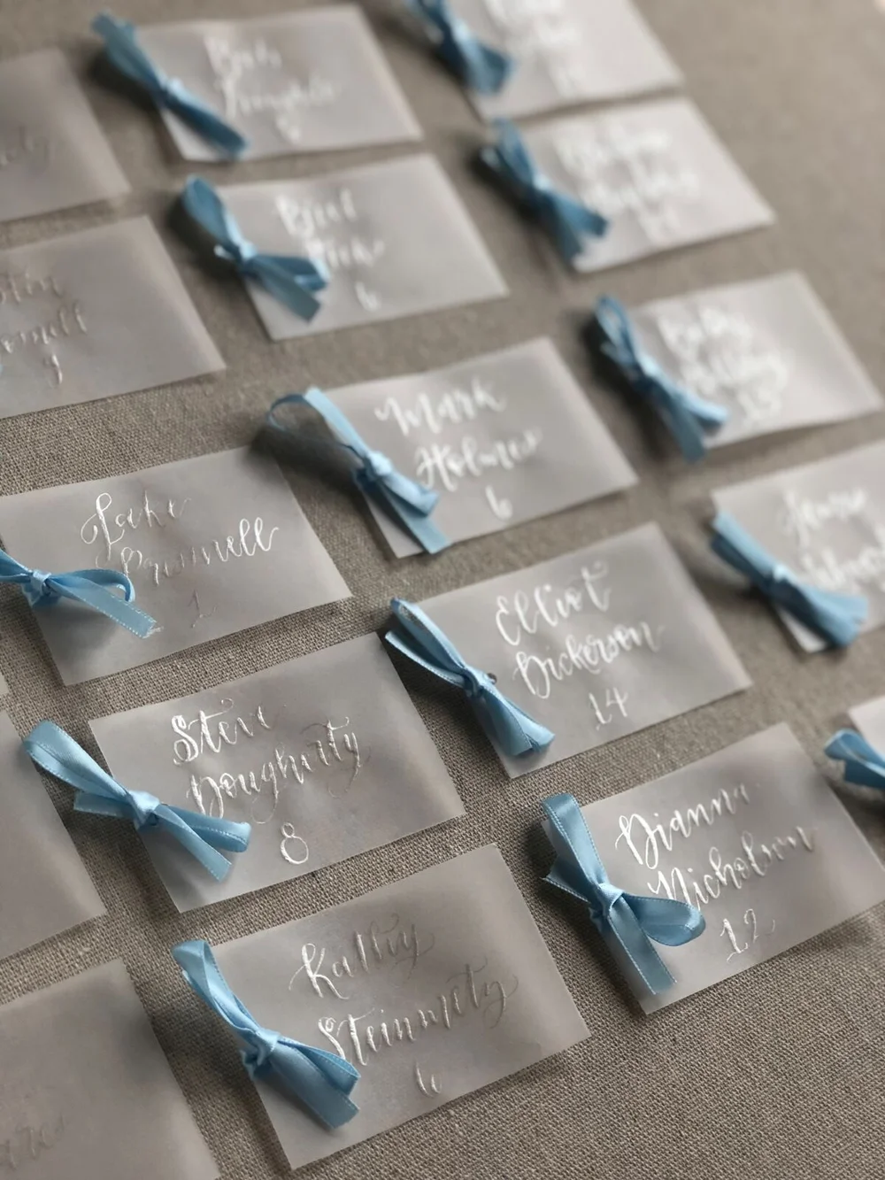 Four Unique Place Card Ideas — ECLetters | Maryland Calligrapher