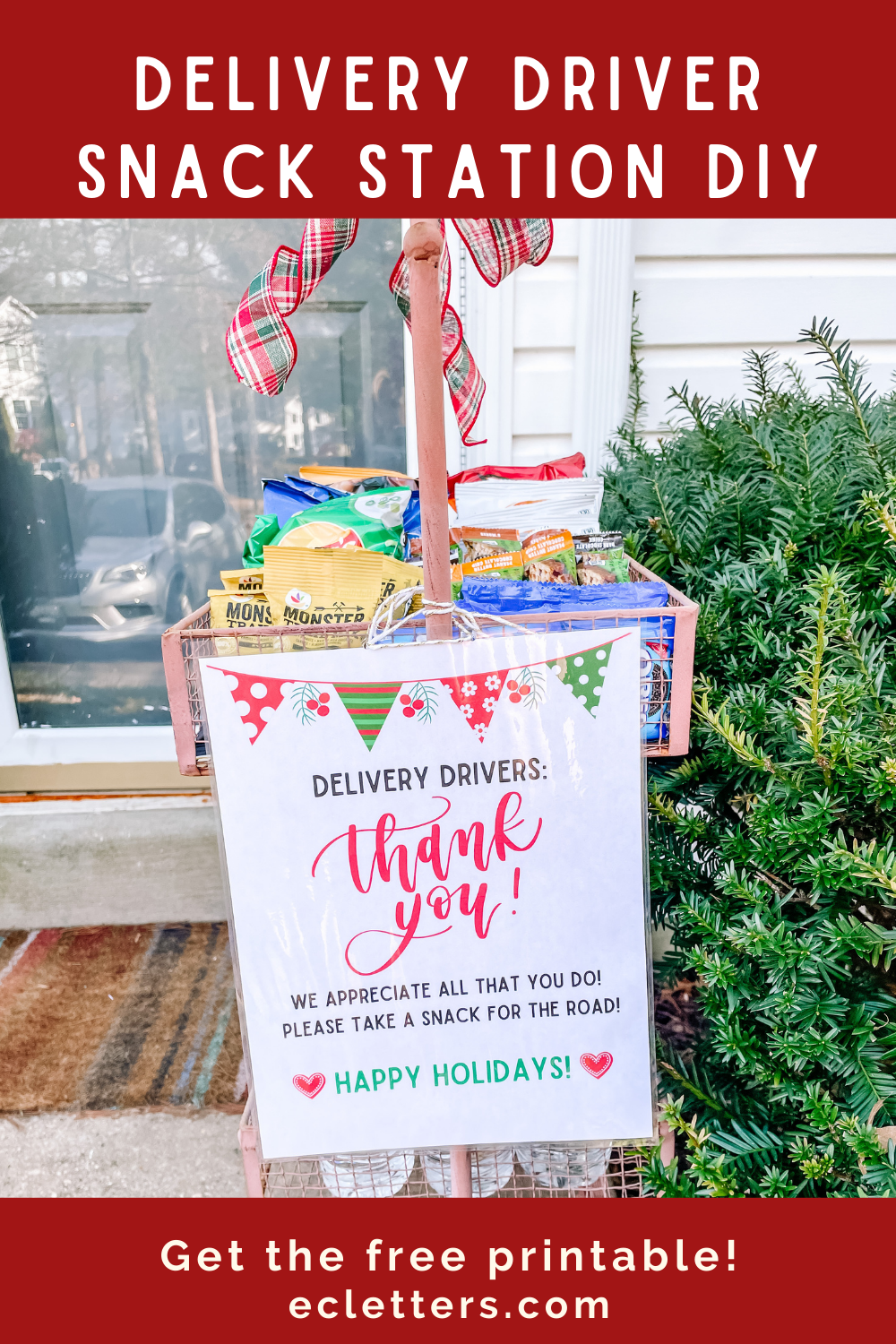 DIY Delivery Driver Treat Station — ECLetters | Maryland Calligrapher