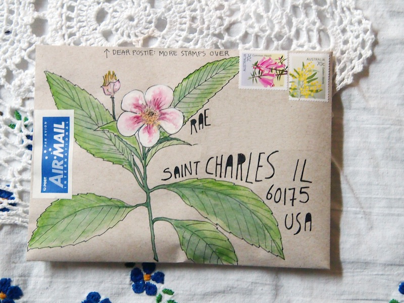 Antique botanical mail-art — Naomi Loves