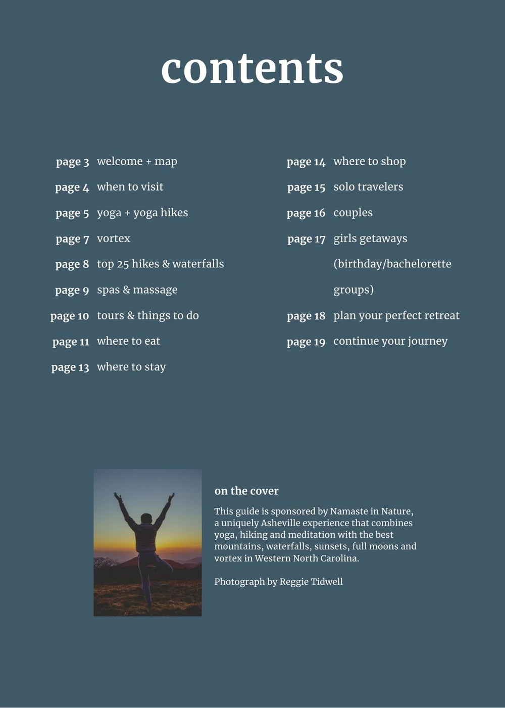 Asheville Hiking Yoga Meditation Tours Retreats & More — Free Digital ...