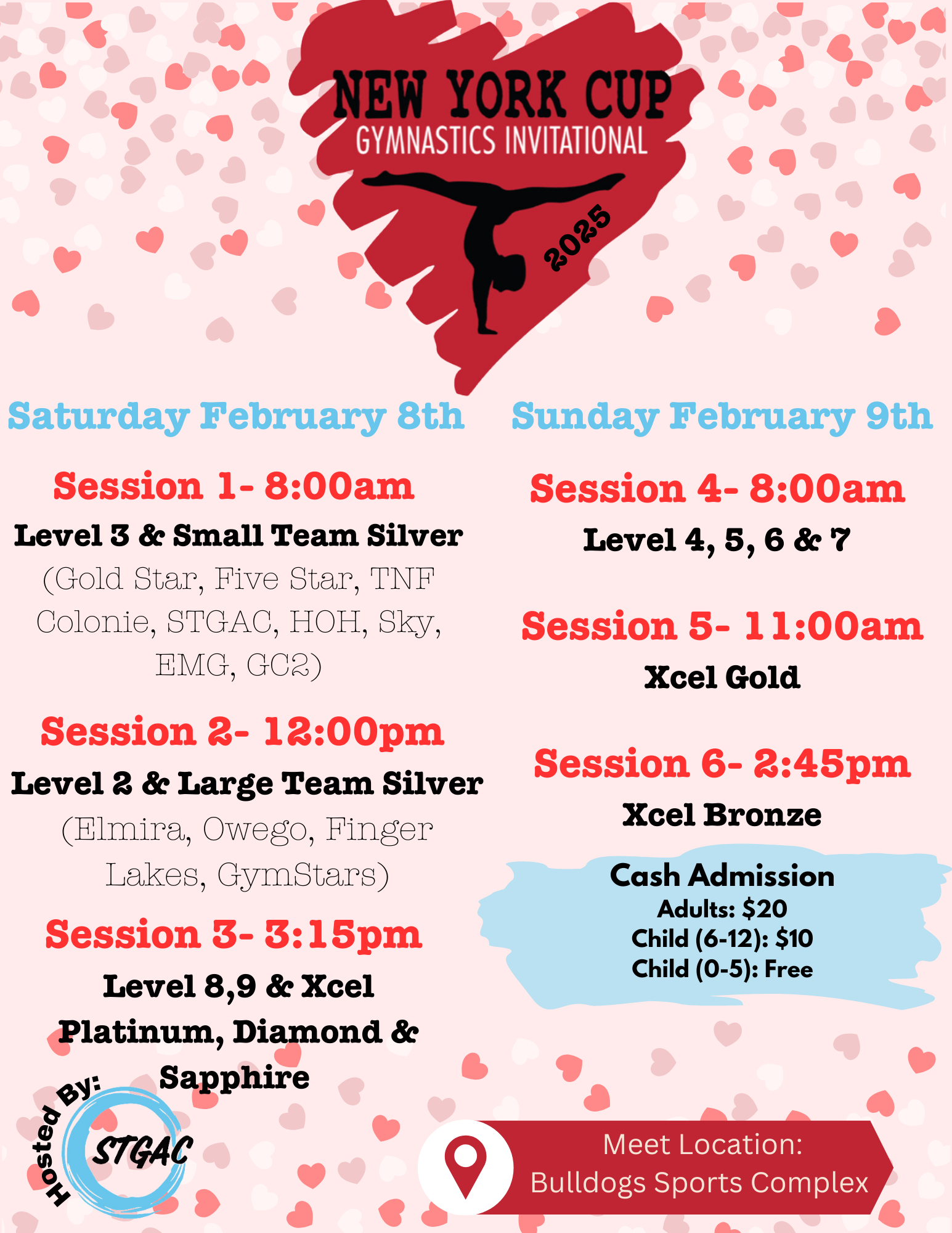 2025 Schedule — New York Cup Gymnastics Invitational