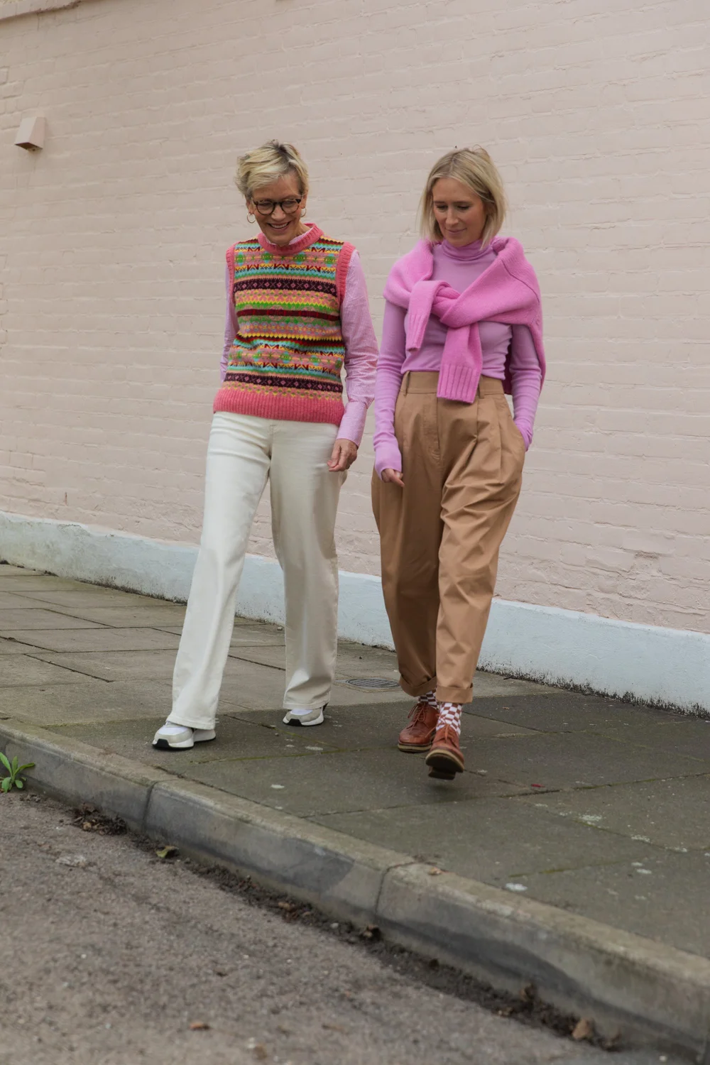 Perky Pink Fairisle — Graham St. Fashion blog homepage