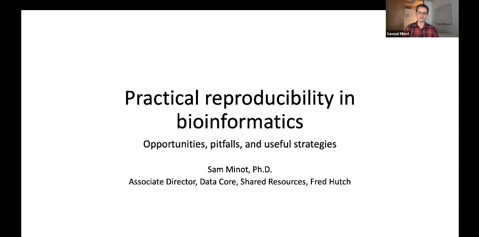 Practical Reproducibility In Bioinformatics — Minot Lab