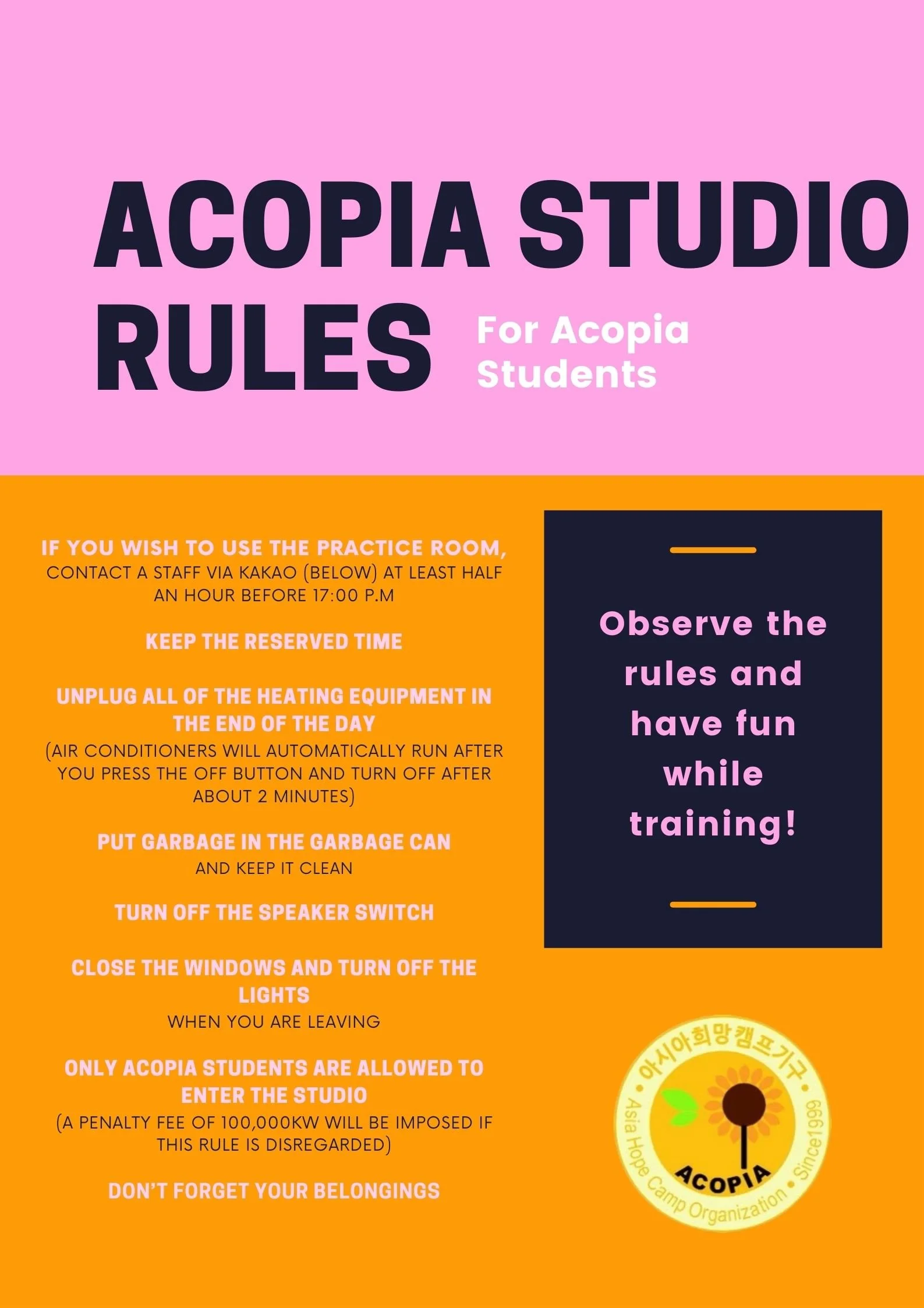 ACOPIA STUDIO — ACOPIA