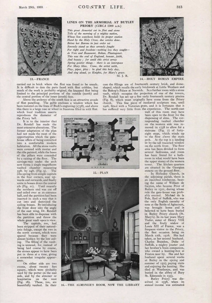 HISTORY — Butley Priory