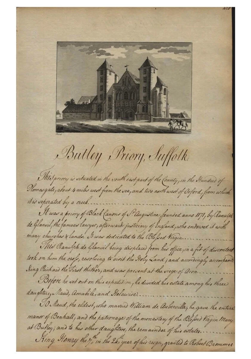 HISTORY — Butley Priory