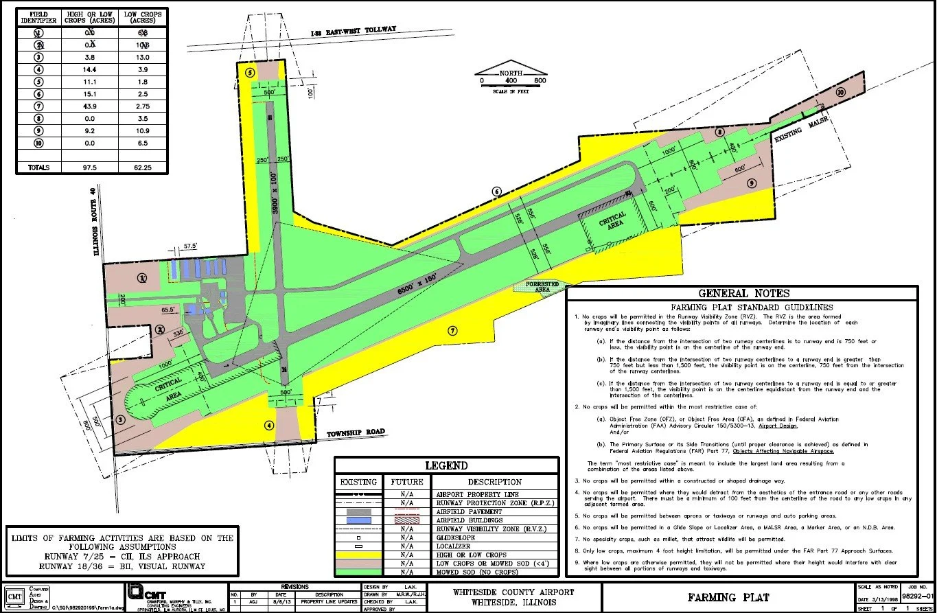 FARM LAND MAPS — Whiteside County Airport