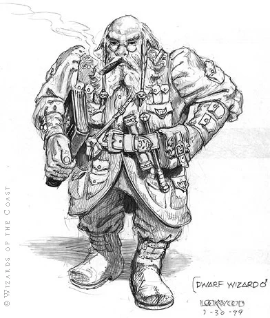 Dwarf Wizard — The Art of Todd Lockwood