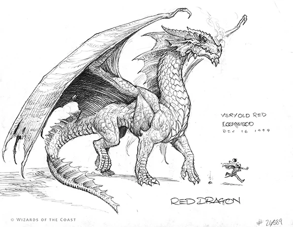 Very Old Red Dragon — The Art of Todd Lockwood