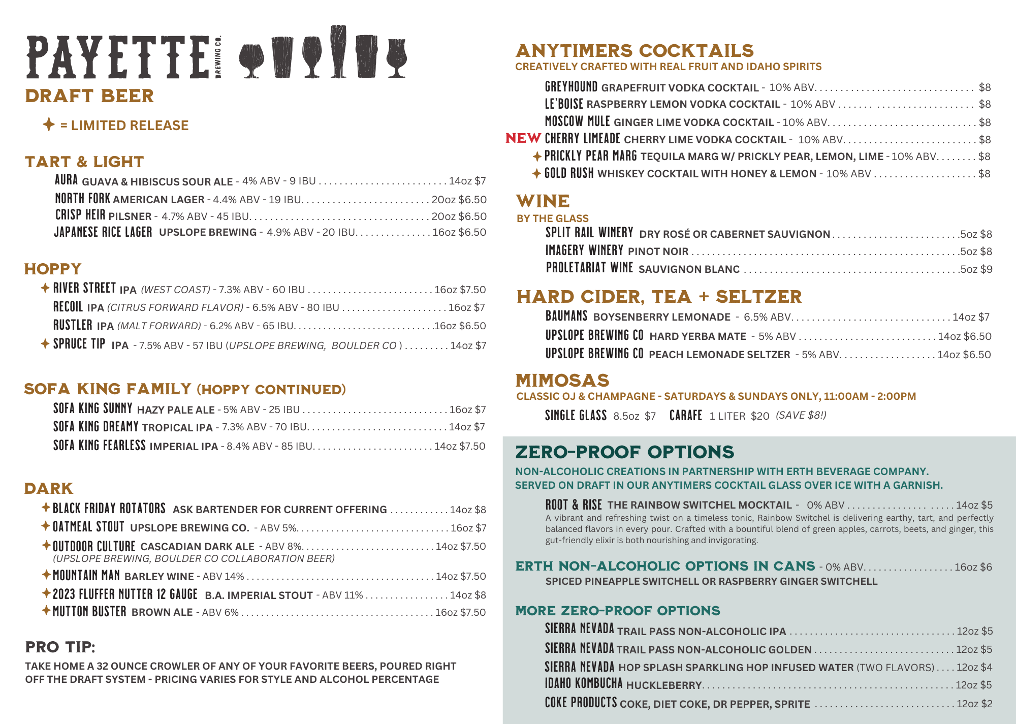Tap Room & Beer Garden — Payette Brewing Company