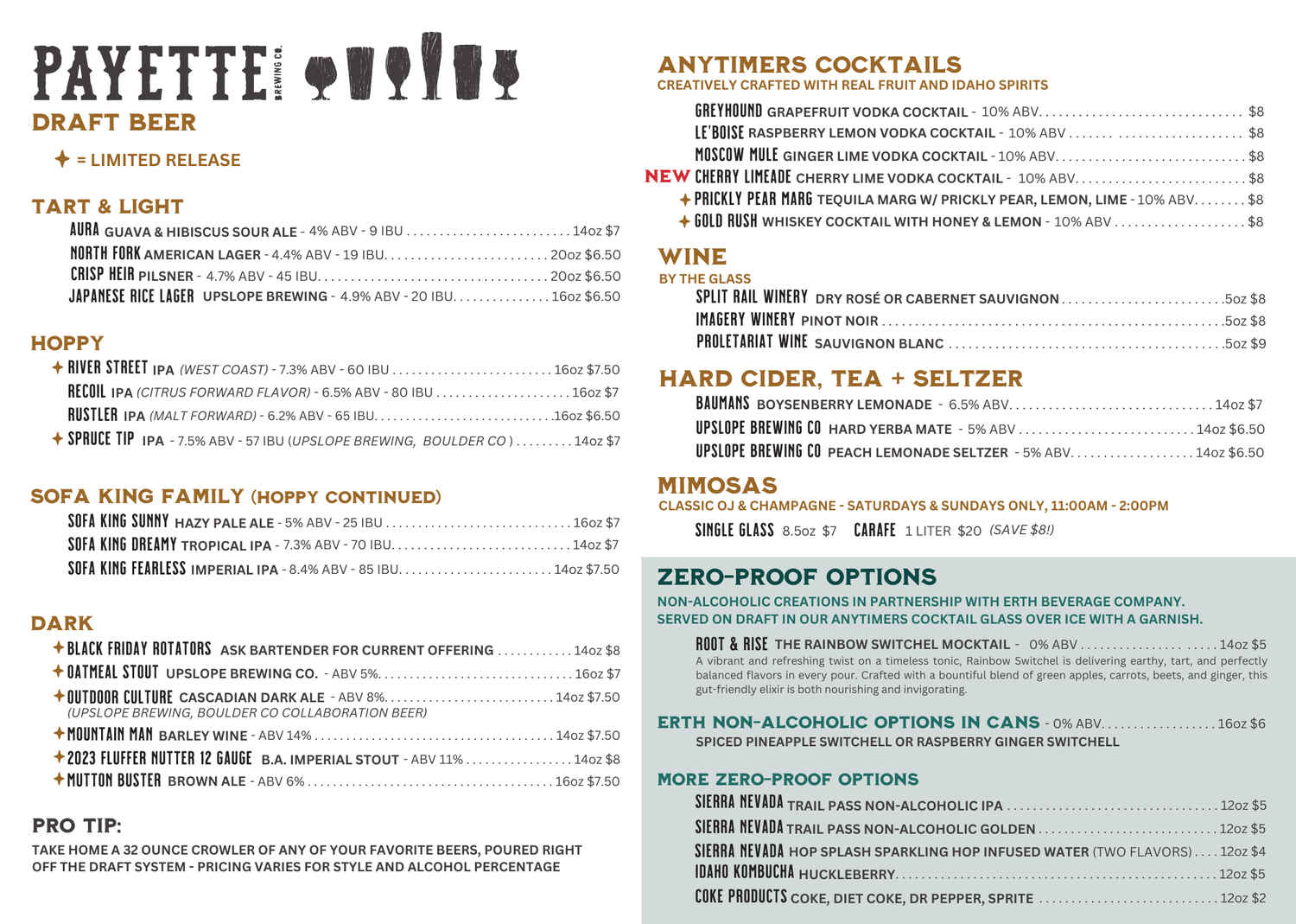 Tap Room & Beer Garden — Payette Brewing Company