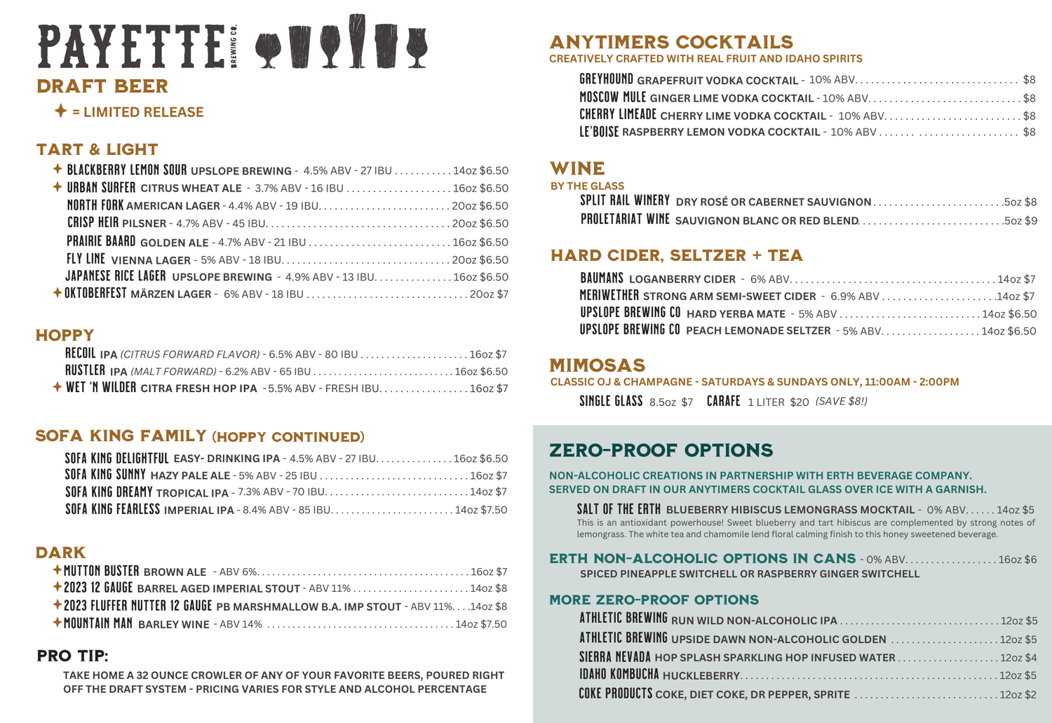 Tap Room & Beer Garden — Payette Brewing Company