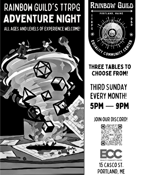 Rainbow Guild Adventuring Night — Equality Community Center