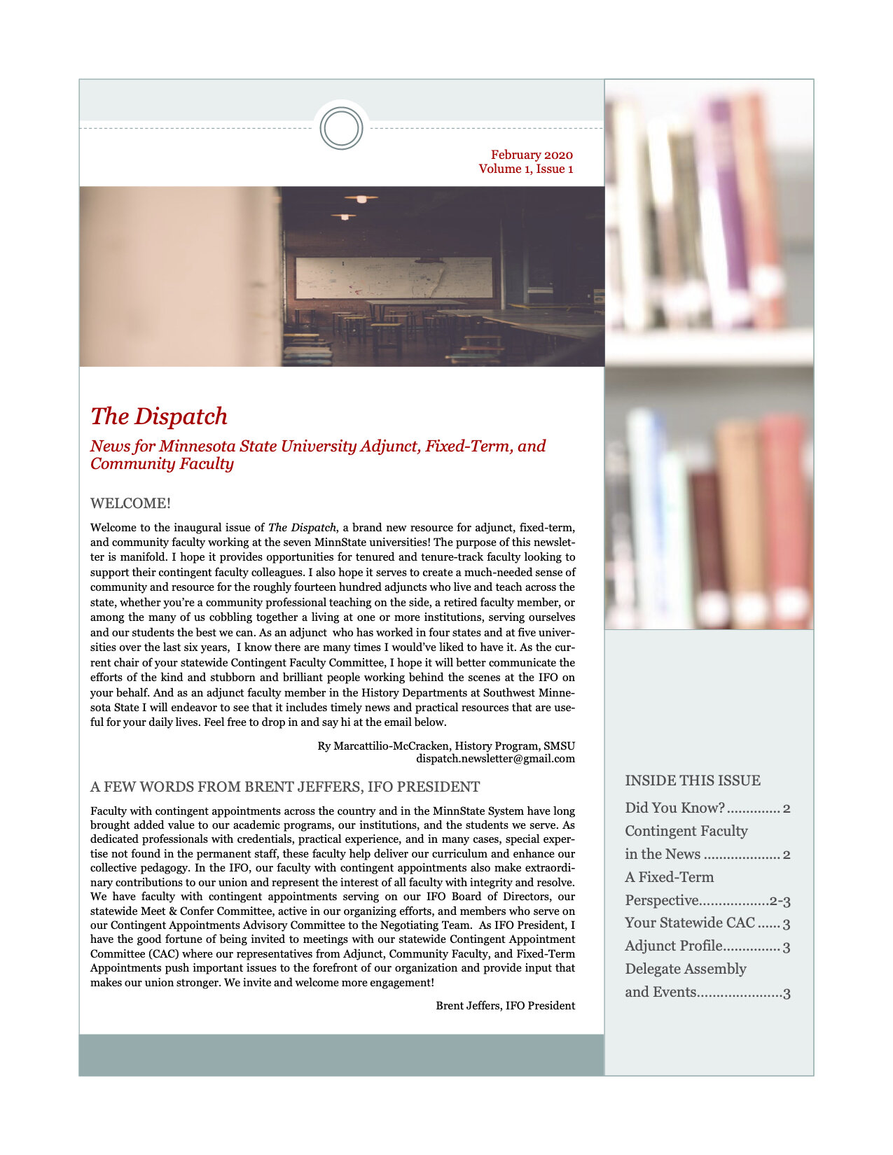 The Dispatch — Inter Faculty Organization