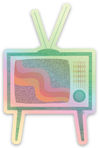Retro TV Sticker — Carlee Ingersoll