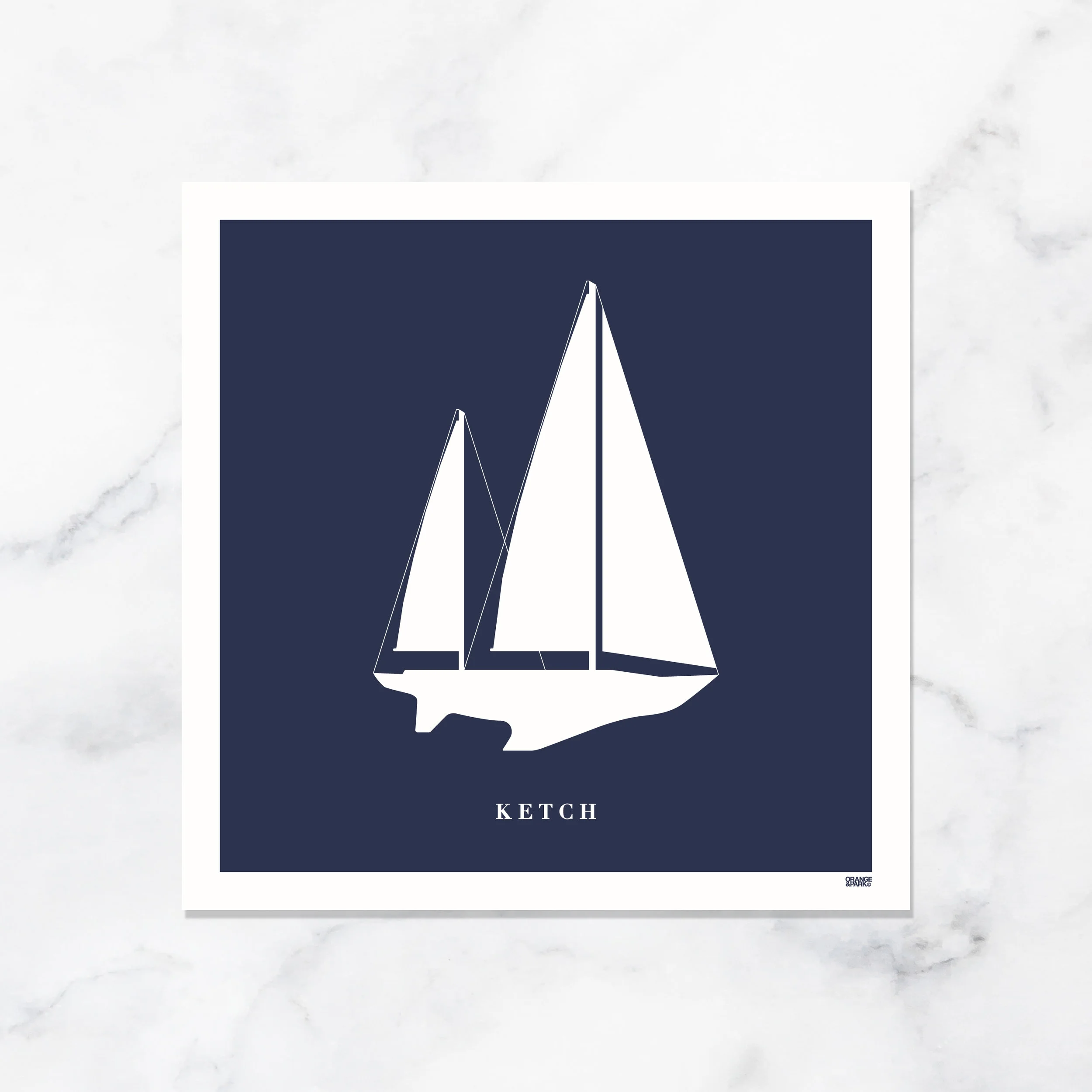Ketch Sailboat