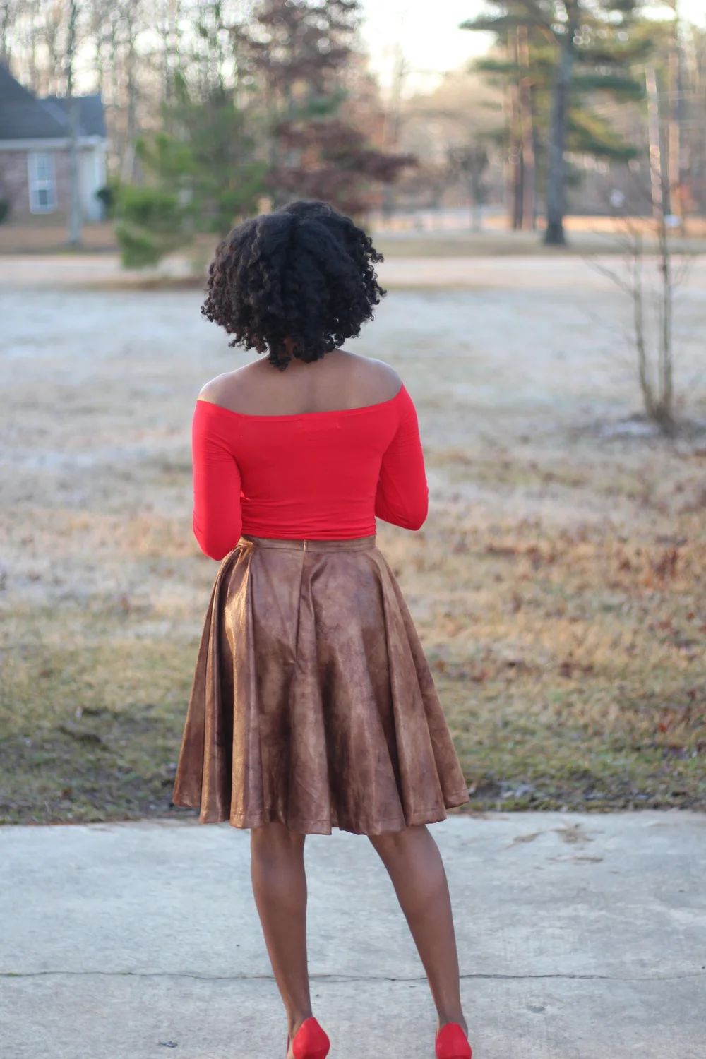 Tone & Texture: Microsuede Circle Skirt — strictstitchery