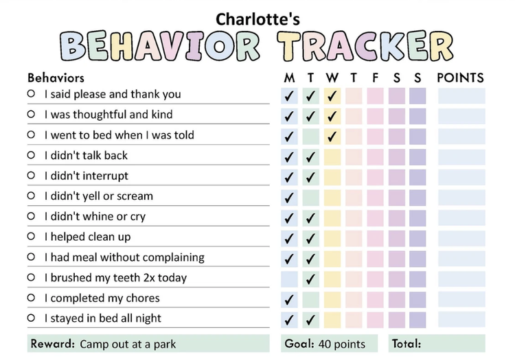 Behavior Charts: A Teacher’s Guide To Regulating Behavior Correctly ...