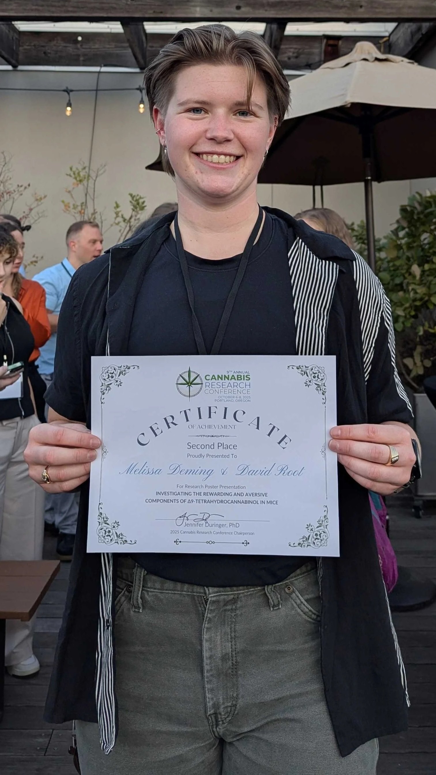 Melissa, Julianne, and crew win poster award — Root lab