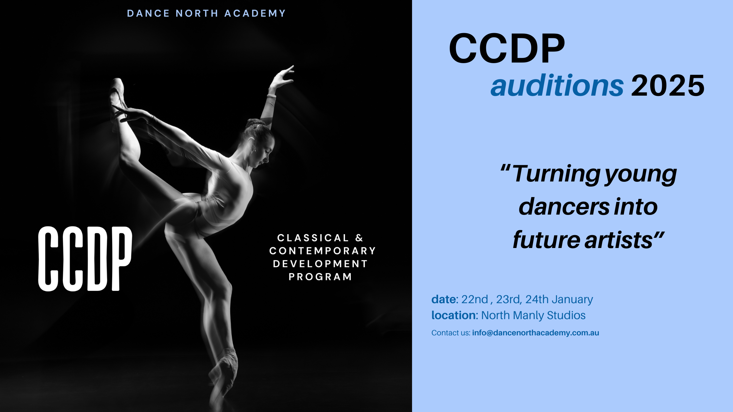 2025 CCDP AUDITION — Dance North Academy