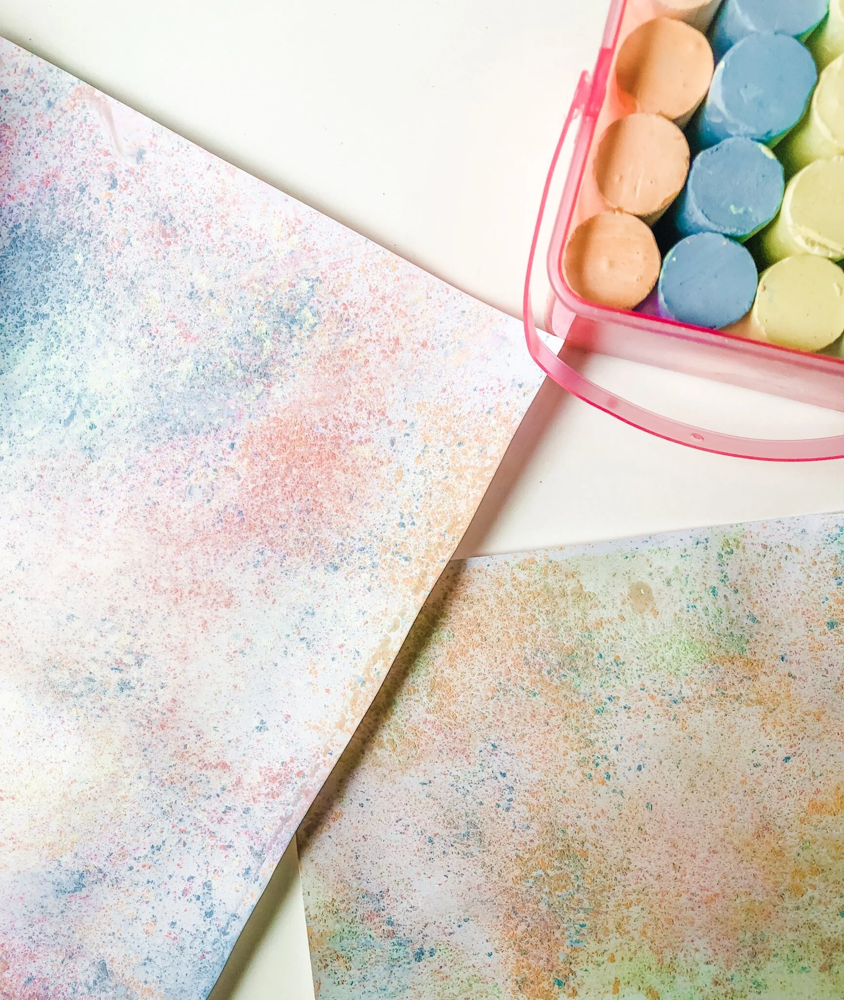 Chalk Drawings On Paper