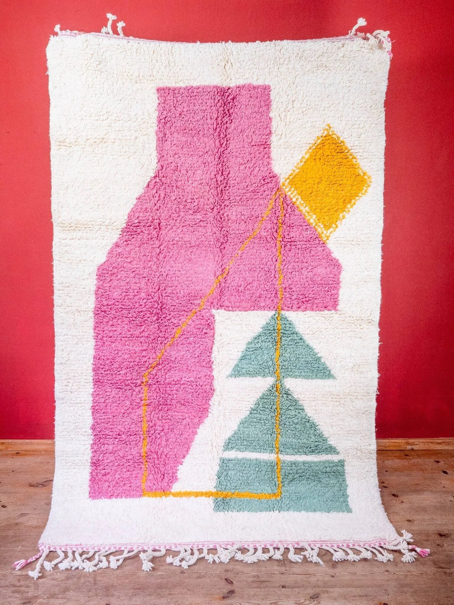 Moroccan Beni Ourain Wool Rug - Nahla — Äventyr - Premium Rugs