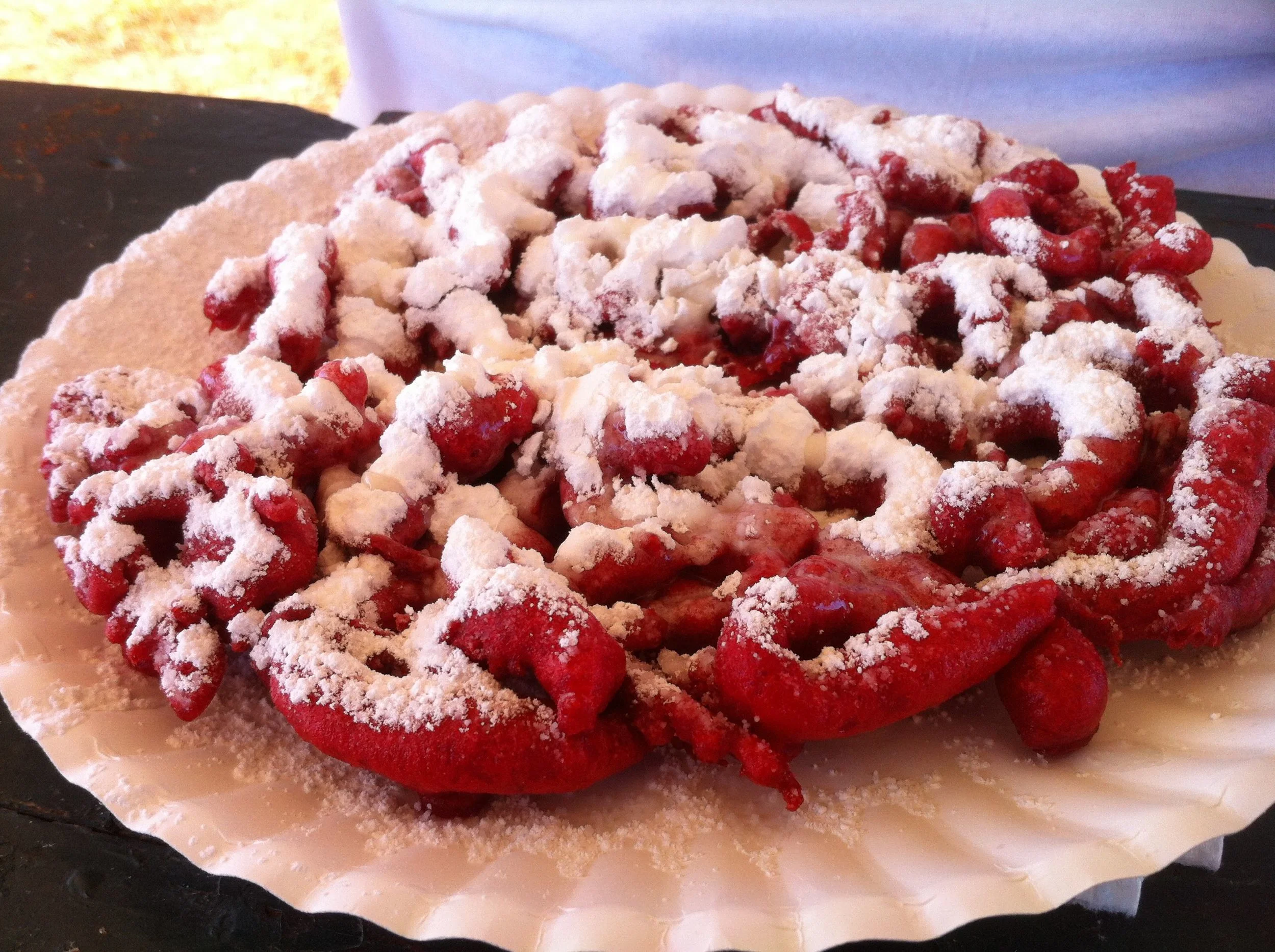Red Velvet Funnel Cake