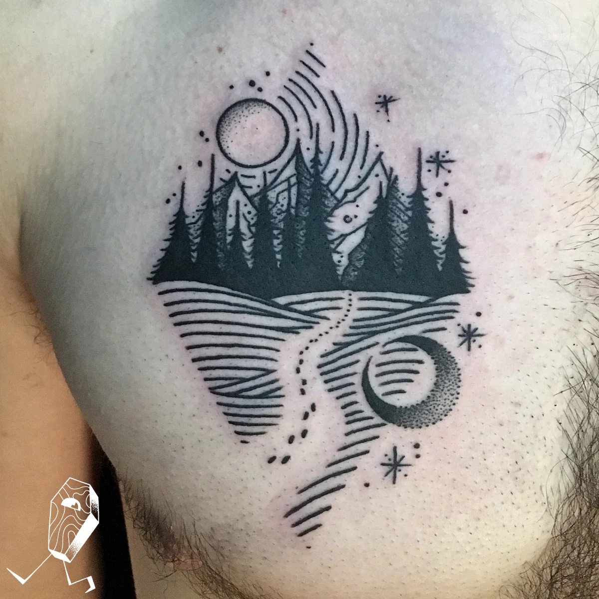 Labyrinth Symbol Tattoo