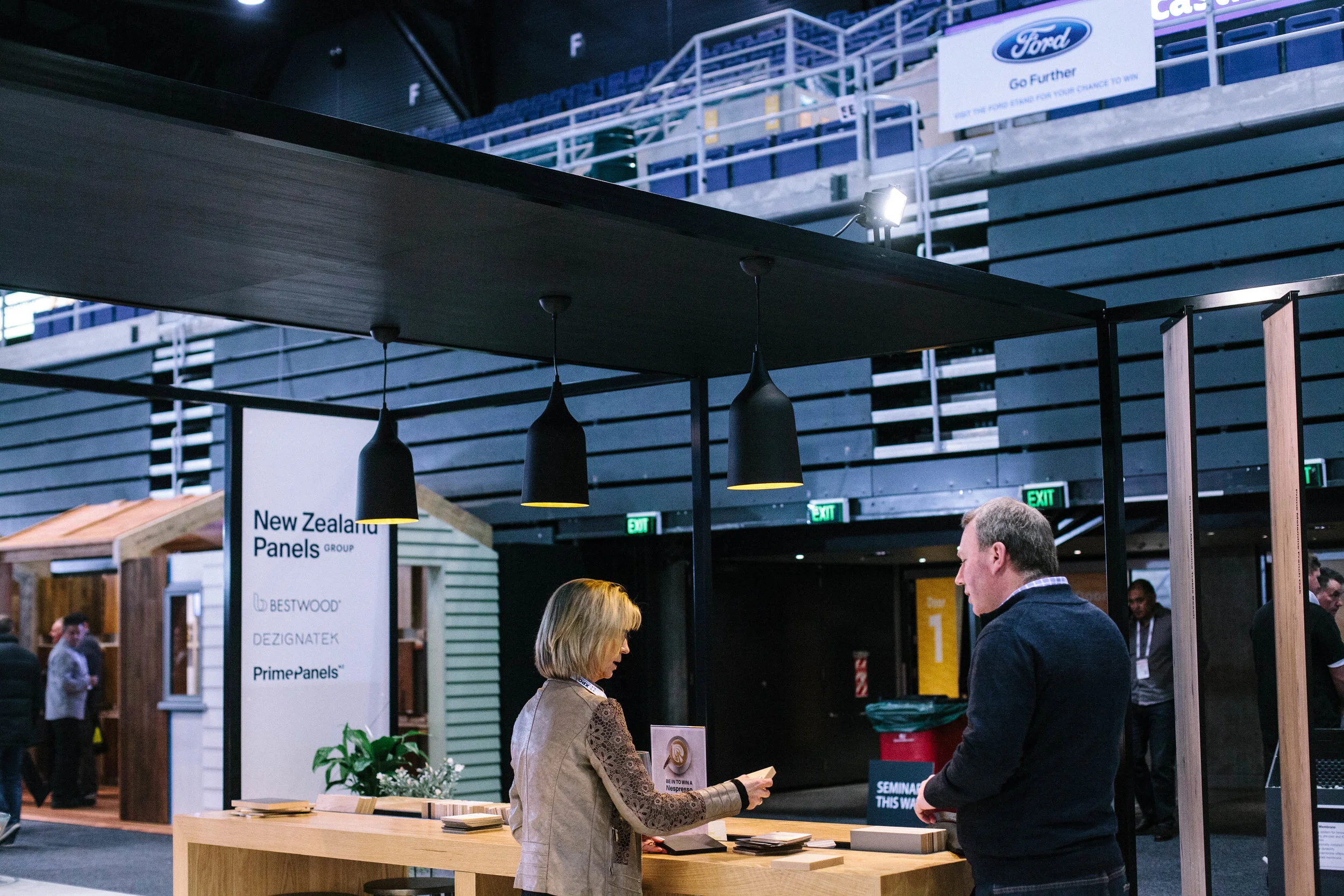 Steel fabrication – NZ Panels Group trade show stand — Merchant Industries