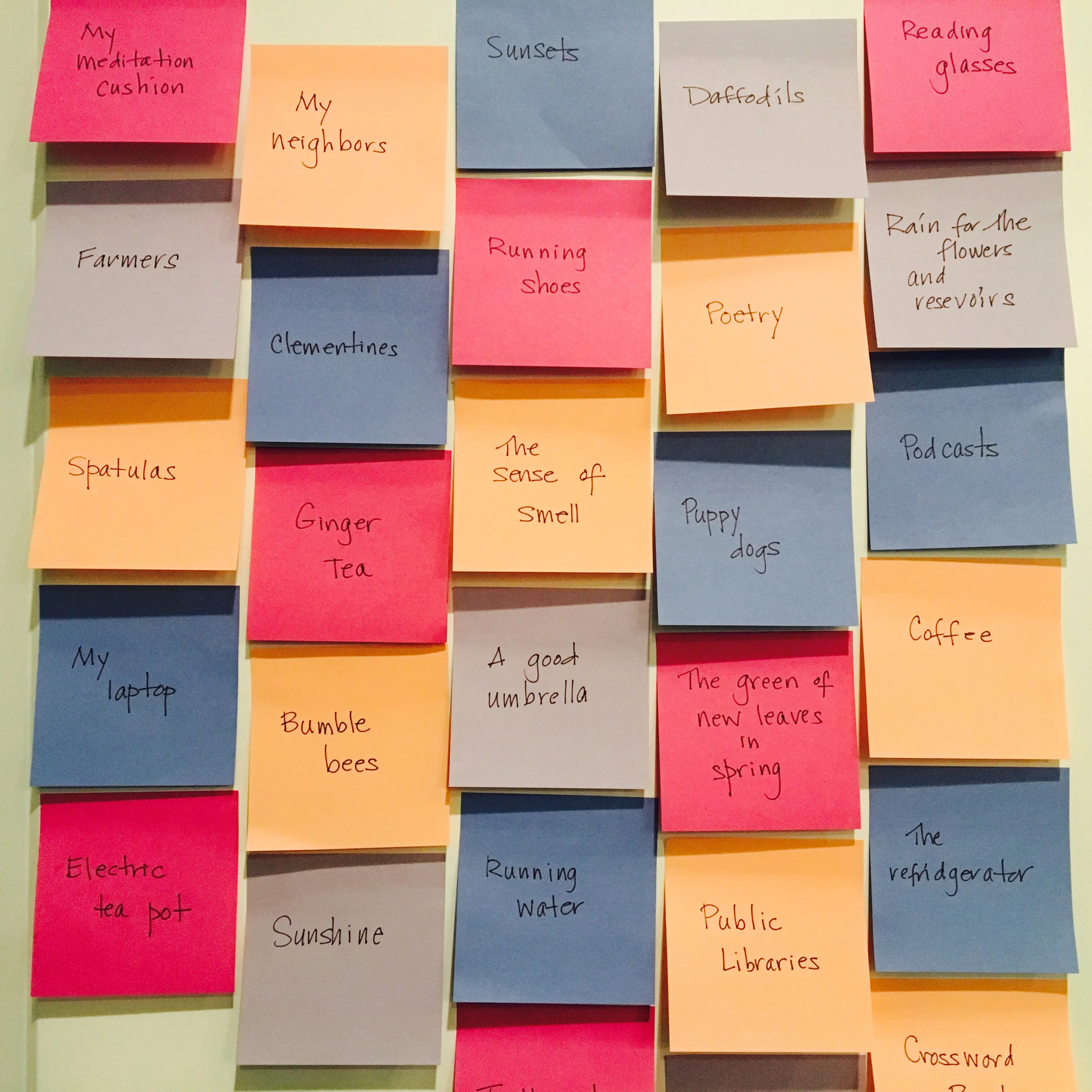 Post-It Gratitude — Community Mindfulness Project